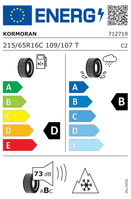 Neumático Kormoran 215/65 R16C 109/107T 8PR 3PMSF | All Season Light ...