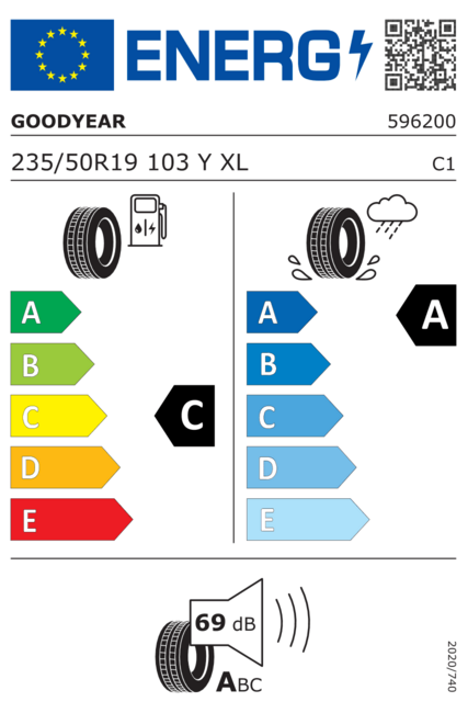 Pneu Goodyear 235/50 R19 103Y XL MFS SCT EVR | Eagle F1 Asymmetric 6 | CentralePneus.fr