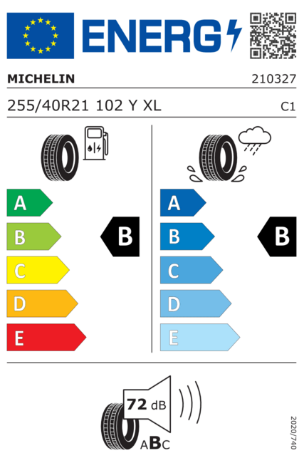 Neumático Michelin 255/40 R21 102Y DOT 2022 XL GOE | Pilot Sport EV ...