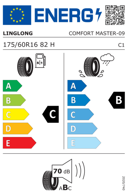 Pneu Linglong 175/60 R16 82H DOT 2023 | Comfort Master | CentralePneus.fr