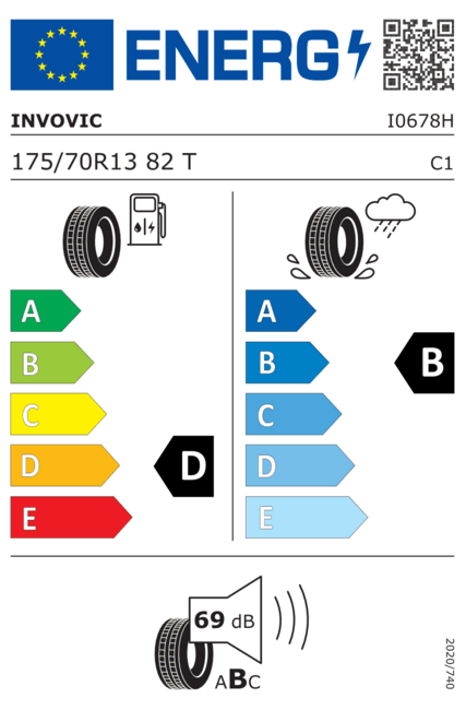 Tyre Invovic 175/70 R13 82T | EL601 | TyreLeader.co.uk