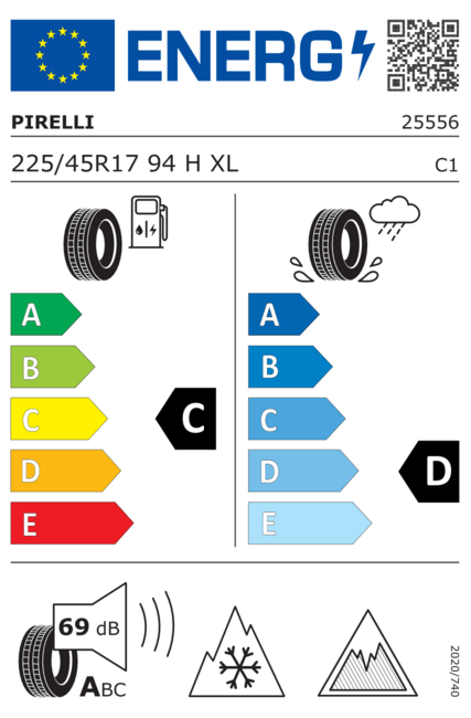 Pneumatico Pirelli 225/45 R17 94H XL 3PMSF Pneumatici nordici | Ice Zero FR | PneumaticiLeader.it